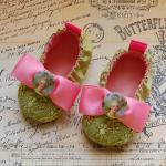 Vignette-lime Green Baby Shoes on Luulla